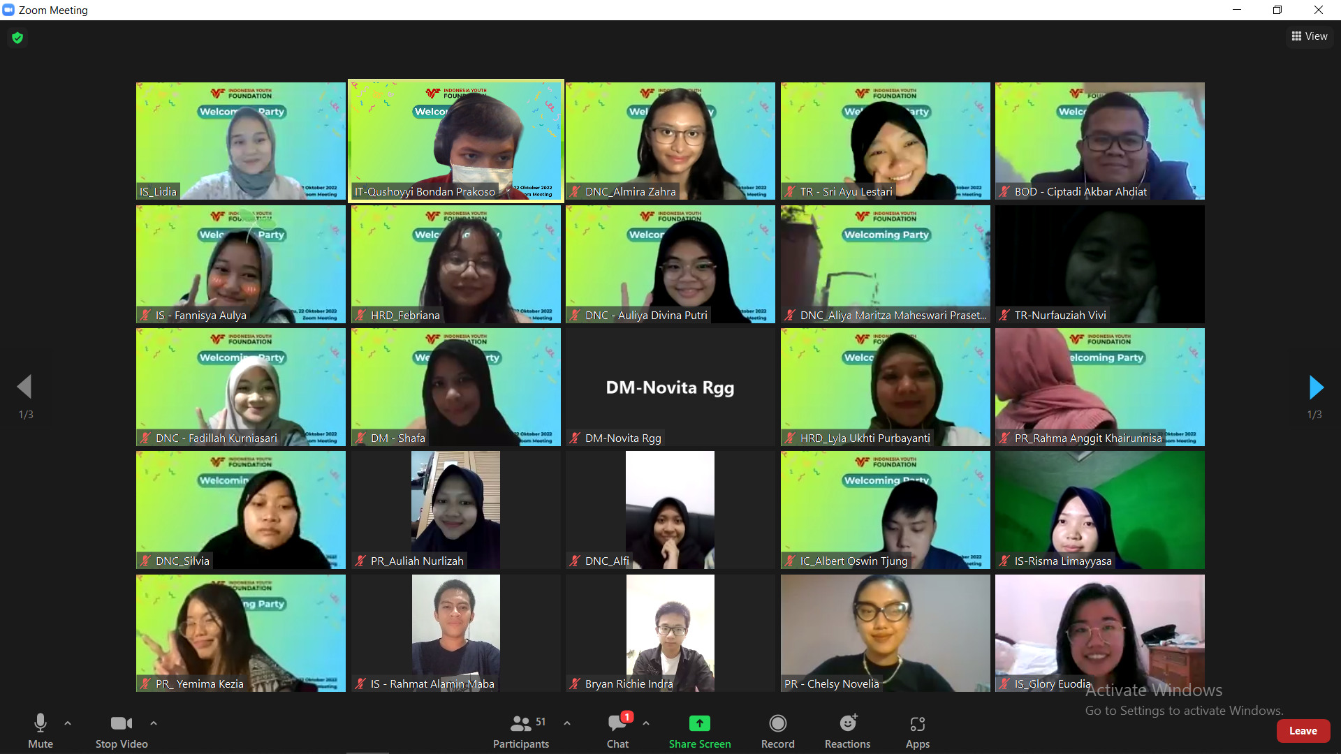 Recruitment IYF